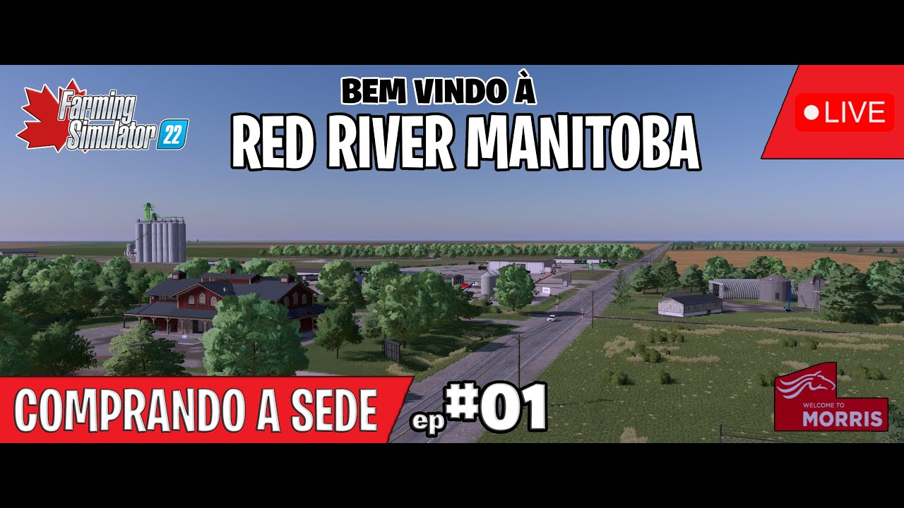 FS 22 | MAPA RED RIVER MANITOBA 16X | COMPRANDO A SEDE | MULTIPLAYER ...