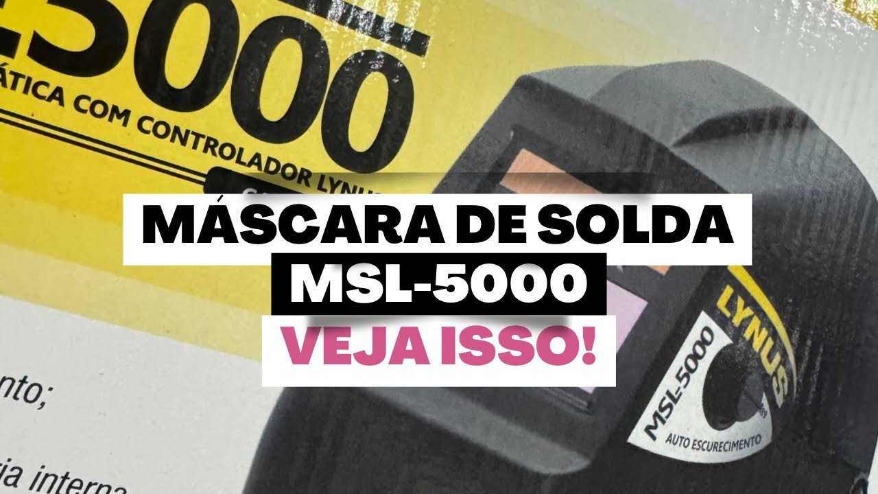 Máscara de solda MSL-5000 Lynus. Qual a diferença para as outras, é boa ...