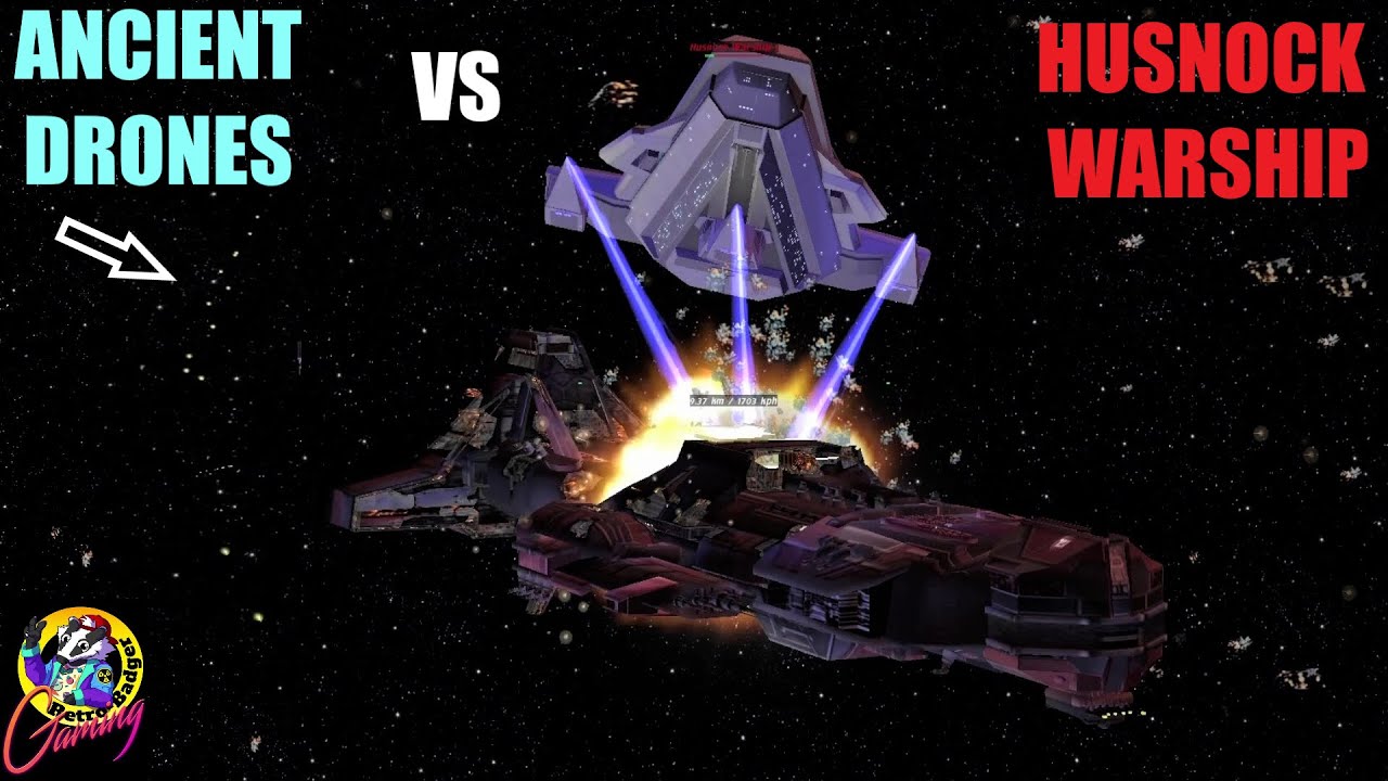 Ancient DRONES against HUSNOCK Warship - Star Trek Ship Battles - - YouTube