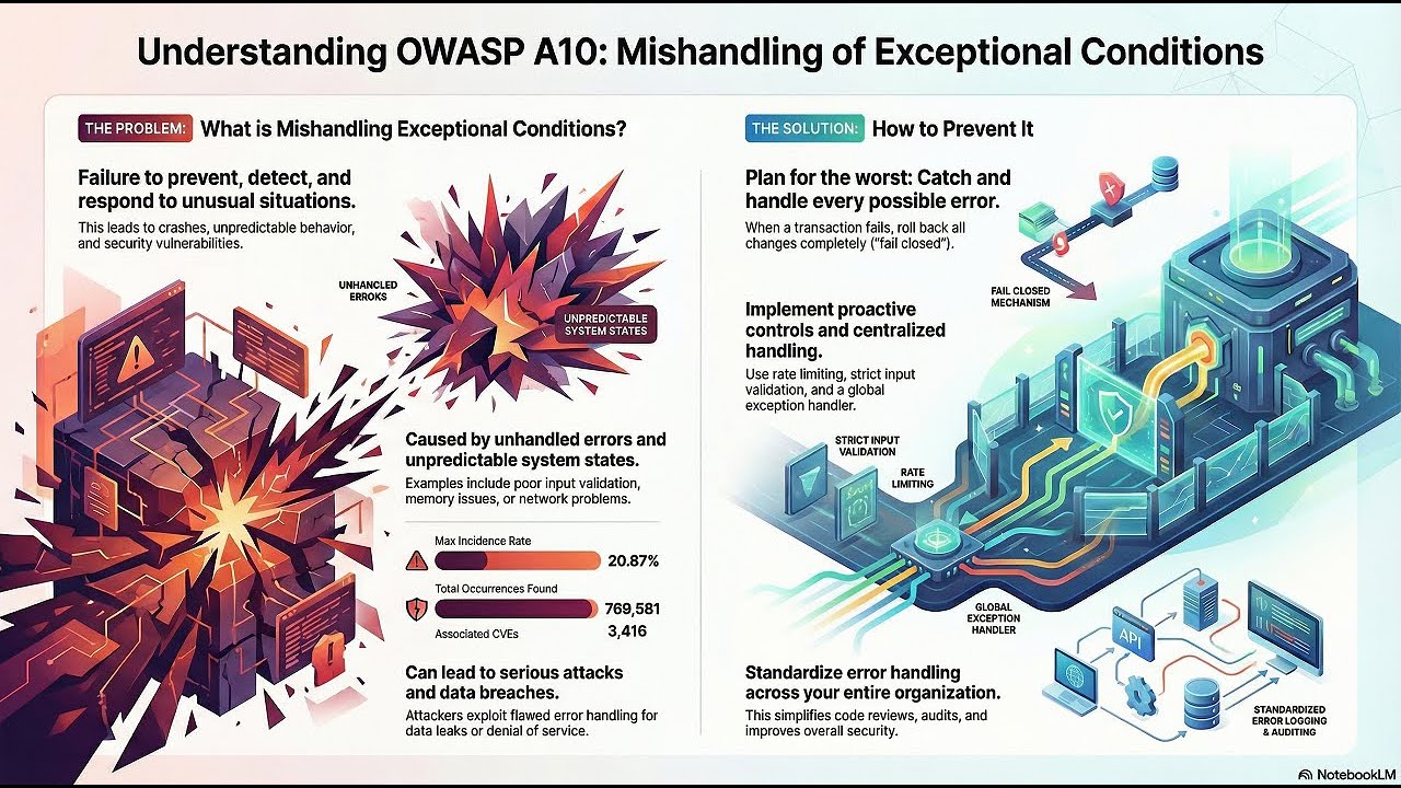Episode 10 – A10 Mishandling of Exceptional Conditions Explained (OWASP ...