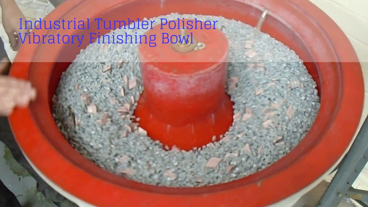 Industrial Tumbler Polisher Machine Vibratory Finishing Bowl - YouTube