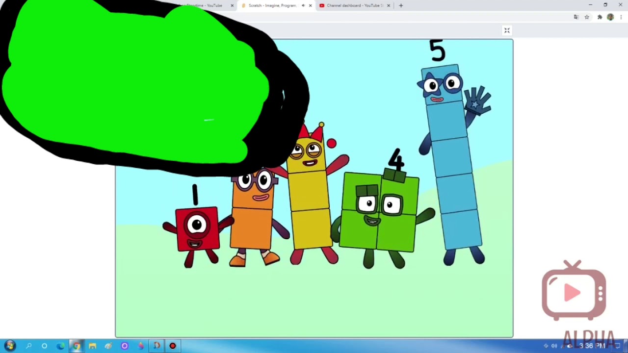 Numberblocks intro but the battery charged up - YouTube