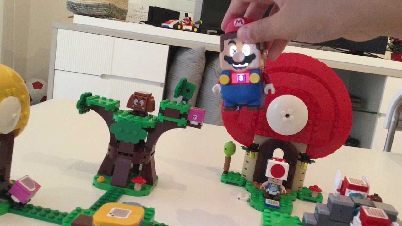 Showing my lego super mario levels with 2 course packs! - YouTube