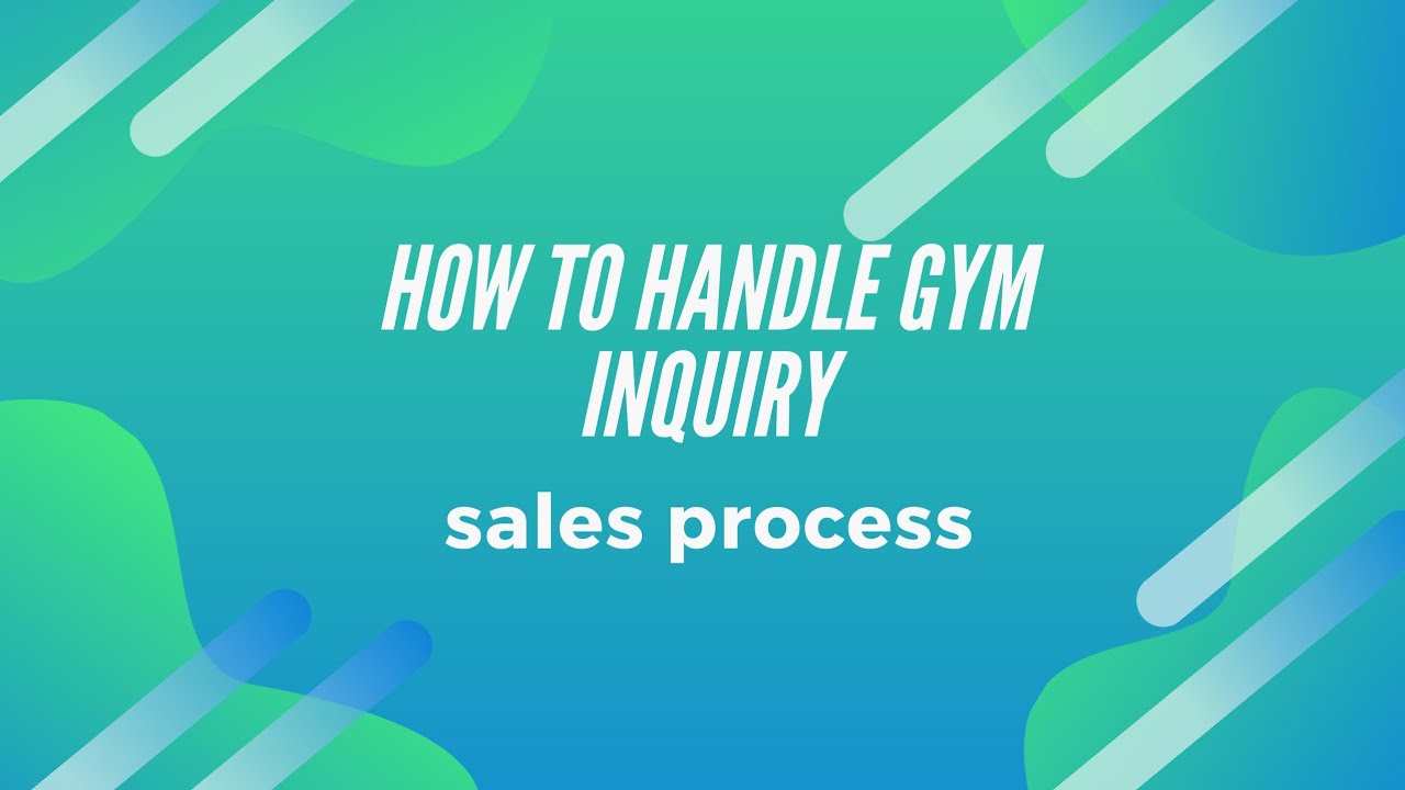 How to handle inquiry 9 step sales process - YouTube