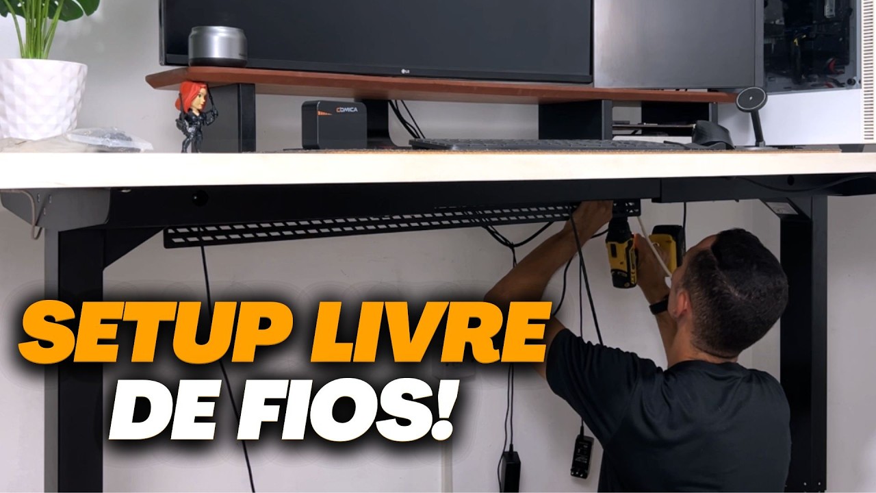 CALHA ORGANIZADORA DE FIOS BARATA | COMO ORGANIZAR OS FIOS DO SEU SETUP ...
