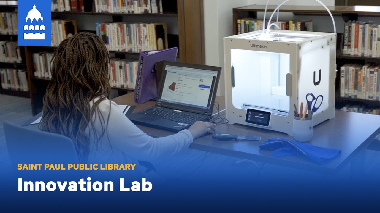 Innovation Lab at Saint Paul Public Library - YouTube