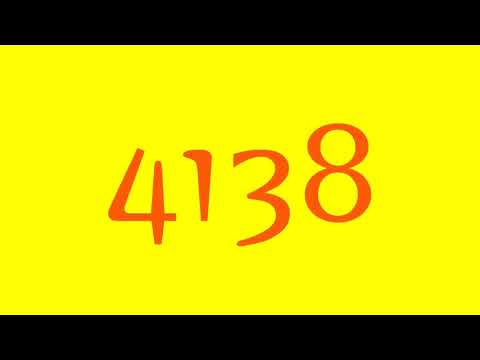 numbers 1 to 10000 in kndonehundred m's new colors style - YouTube