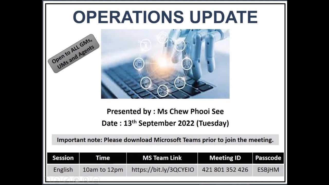 Operations updates - YouTube