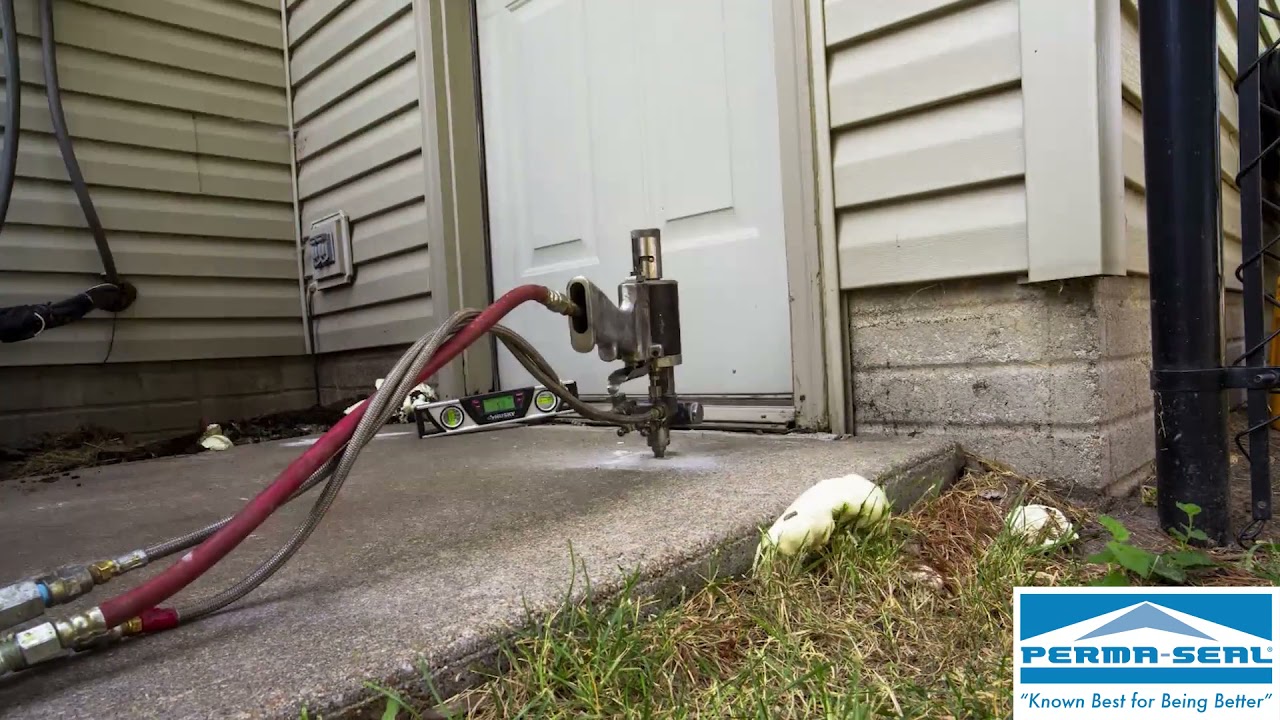 Perma-Seal's Concrete Lifting and Leveling Process - YouTube