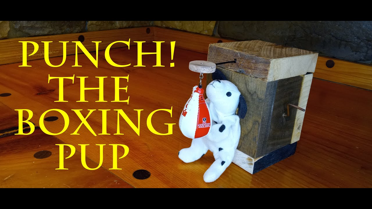 PUNCH! - The Boxing Pup, Hitting The Speed Bag HARD! - Automata ...