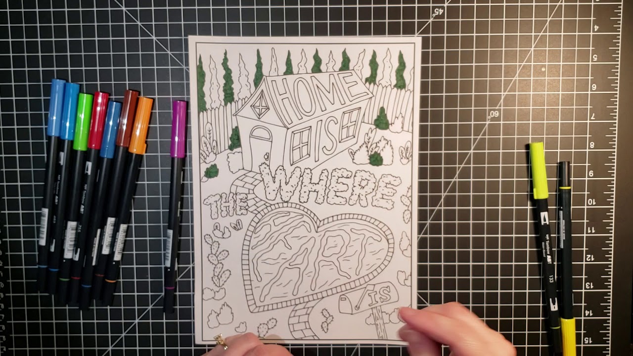 Coloring - Home Is Where The Heart Is - YouTube
