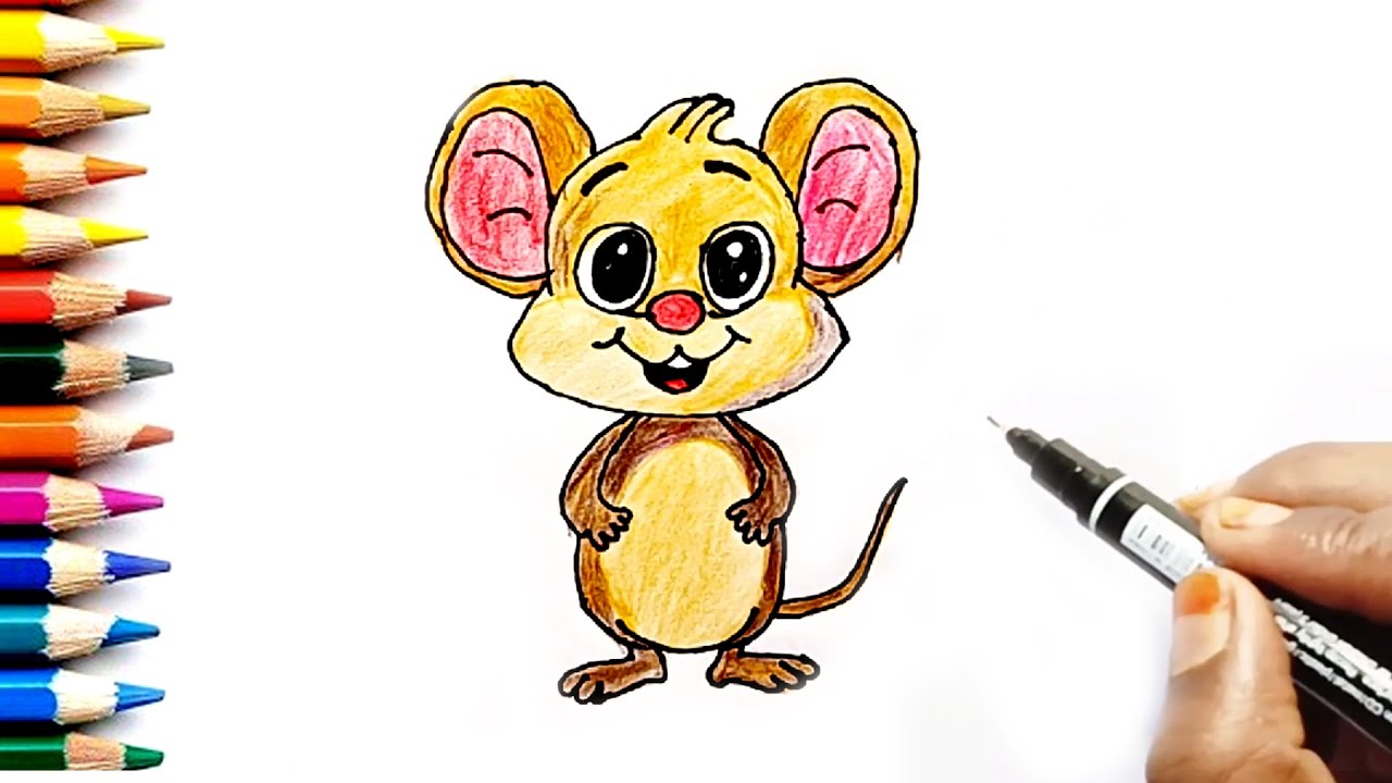 How To Draw A Cute Mouse #easydrawing #cuteart #whattodraw | TikTok