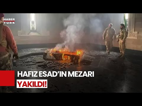 Beşar Esad'ın Babası Hafız Esad'ın Mezarı Yakıldı