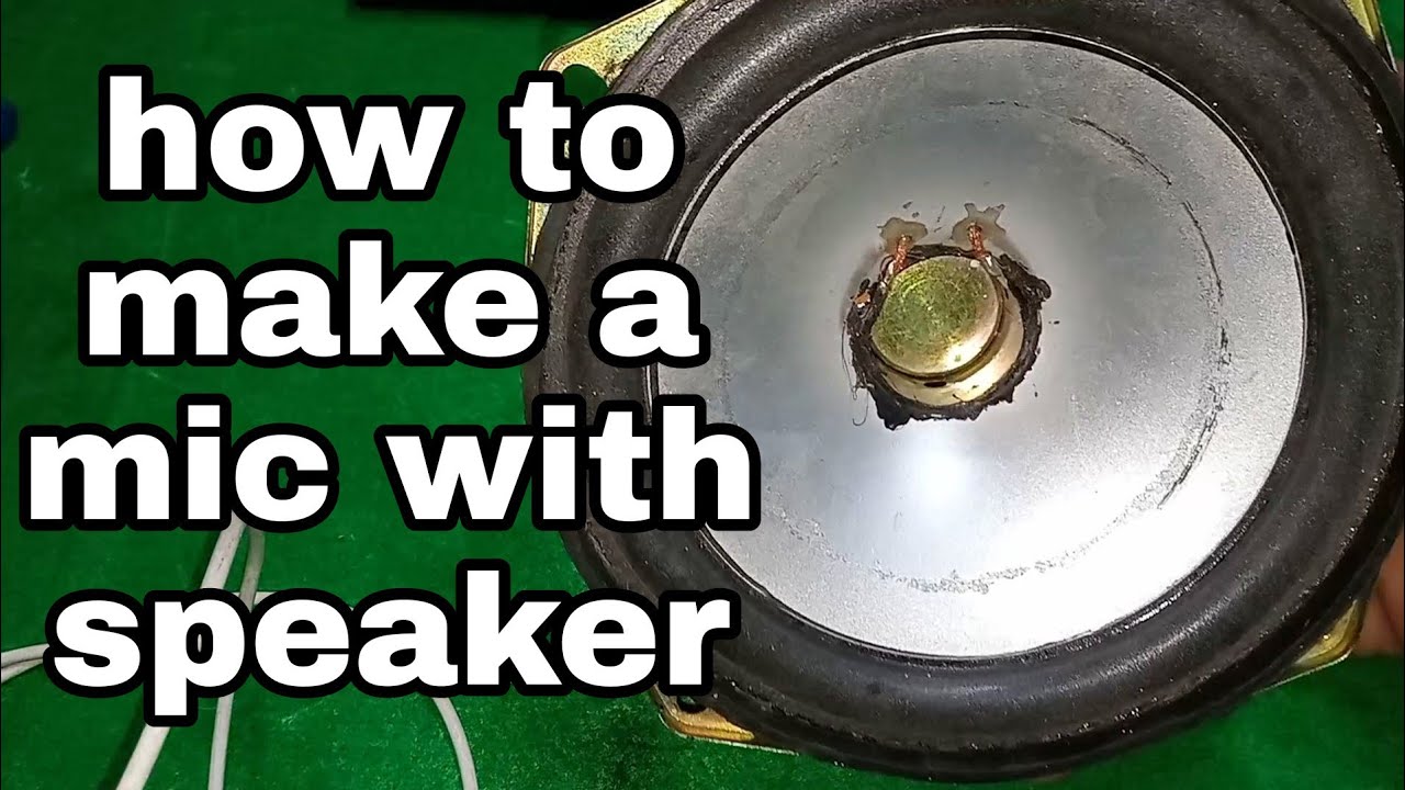 how to make a mic with speaker.#experiment. - YouTube