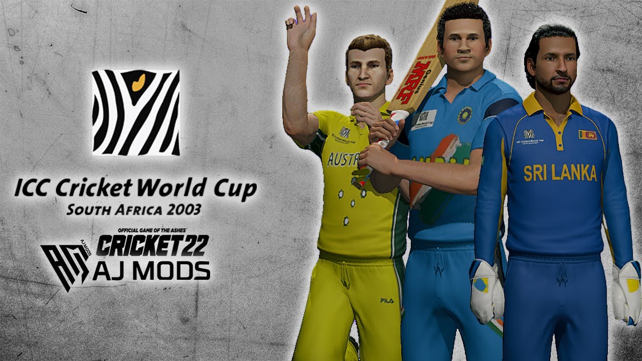 Cricket World Cup 2003 Teams | Cricket 22 Works | Retro Stuffs - YouTube
