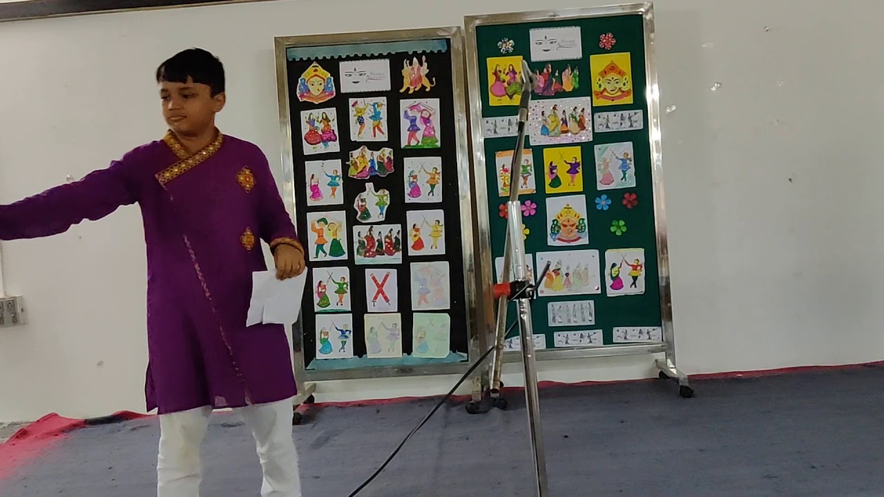 ASIS Class 5 B - Navratri Special Assembly - YouTube