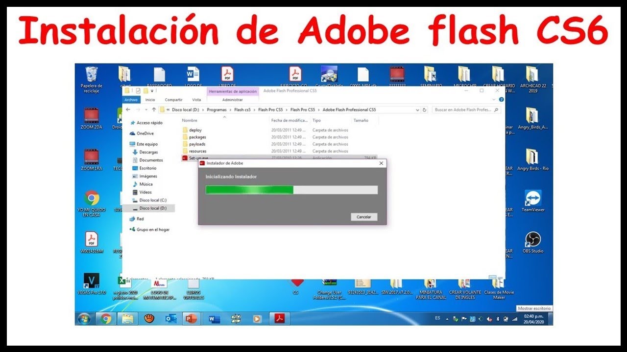 Instalación de Adobe Flash Profesional CS6 | Instalación del programa ...