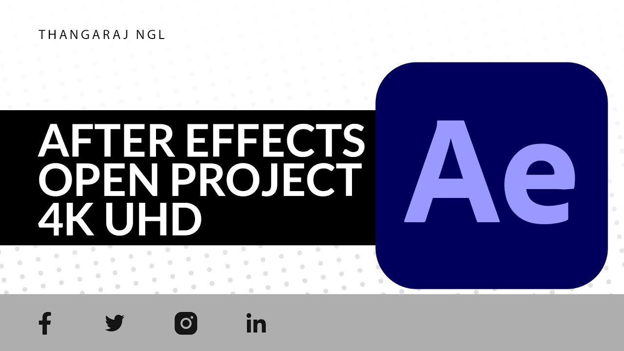 after effects open project 4k UHD - YouTube