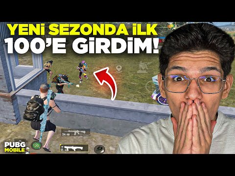 YENİ SEZONDA İLK 100 E GİRDİM! FATİH OLUYORUM - PUBG MOBİLE