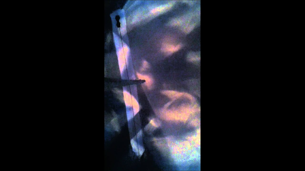 Blue Merry Glow Round Rotating Tree Topper - dark - YouTube