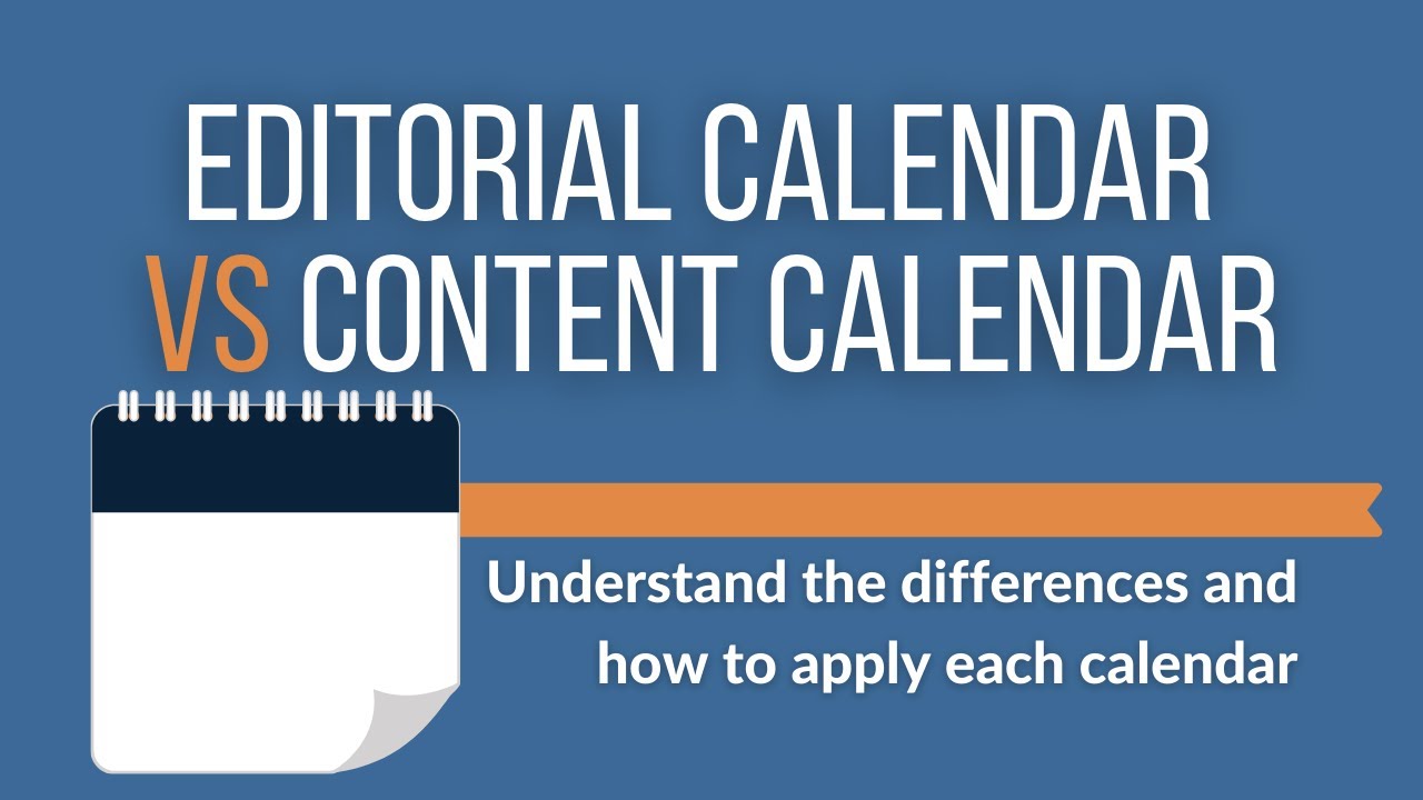What s The Difference Between An Editorial Calendar And A Content What s The Difference Between An Editorial Calendar And A Content