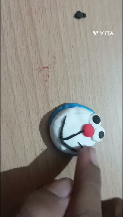 Diy Doramon Fridge Magnet🧲 Using Clay Doramon Fridgemagnet Clay