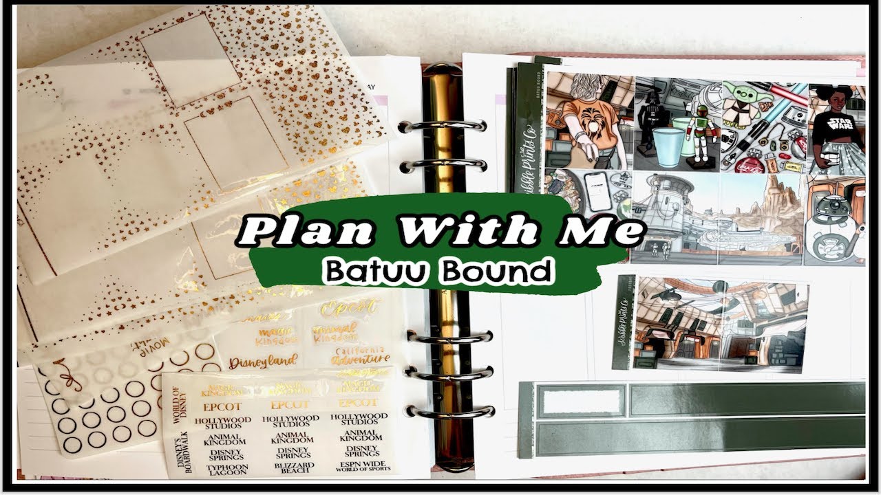 Plan With Me // Batuu Bound // Scribble Prints Co. - YouTube