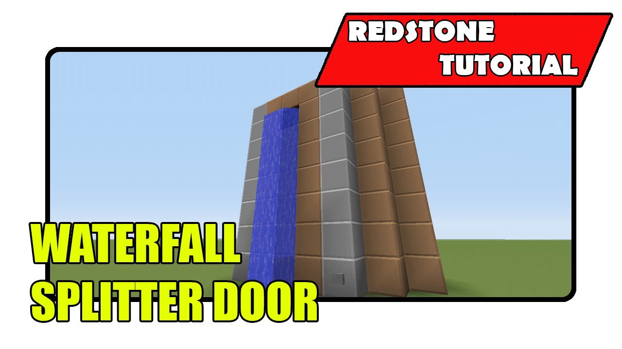 Waterfall Splitter Door (Minecraft Xbox TU20/PlayStation CU8) - YouTube