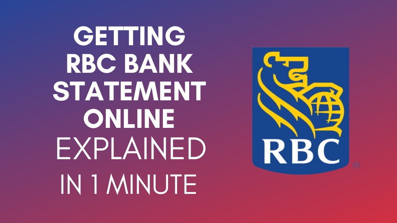 How To Get RBC Bank Statement Online (2025) - YouTube