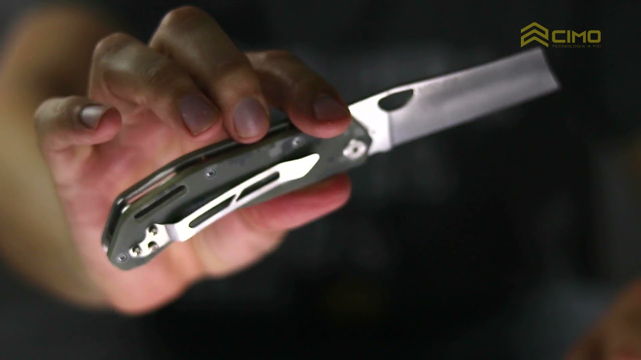 Canivete Cimo Komodo Cleaver Inox Cb G10 C/Clip - K85C-G10 - YouTube