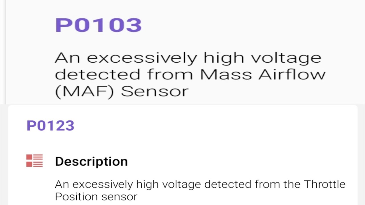 Volkswagen ho to fix trouble code P0123/P0103 rpm throttle position ...