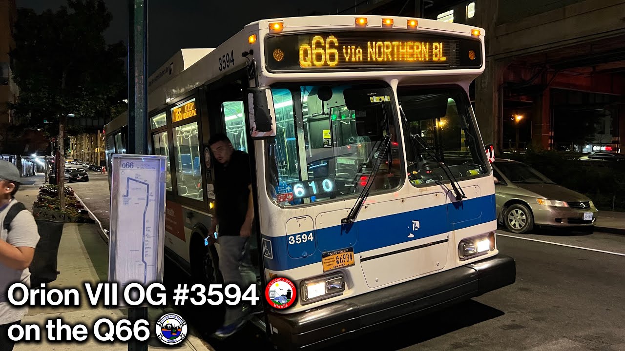MTA Bus || Orion VII OG #3594 on the Q66 (8/24/23) - YouTube