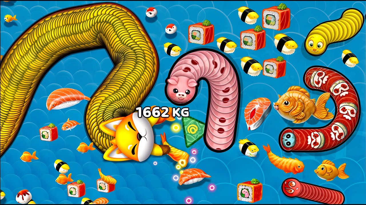 Hungry Snake 3D : Snake & Worm game in MAX LEVEL ( Slither Run , Snake ...