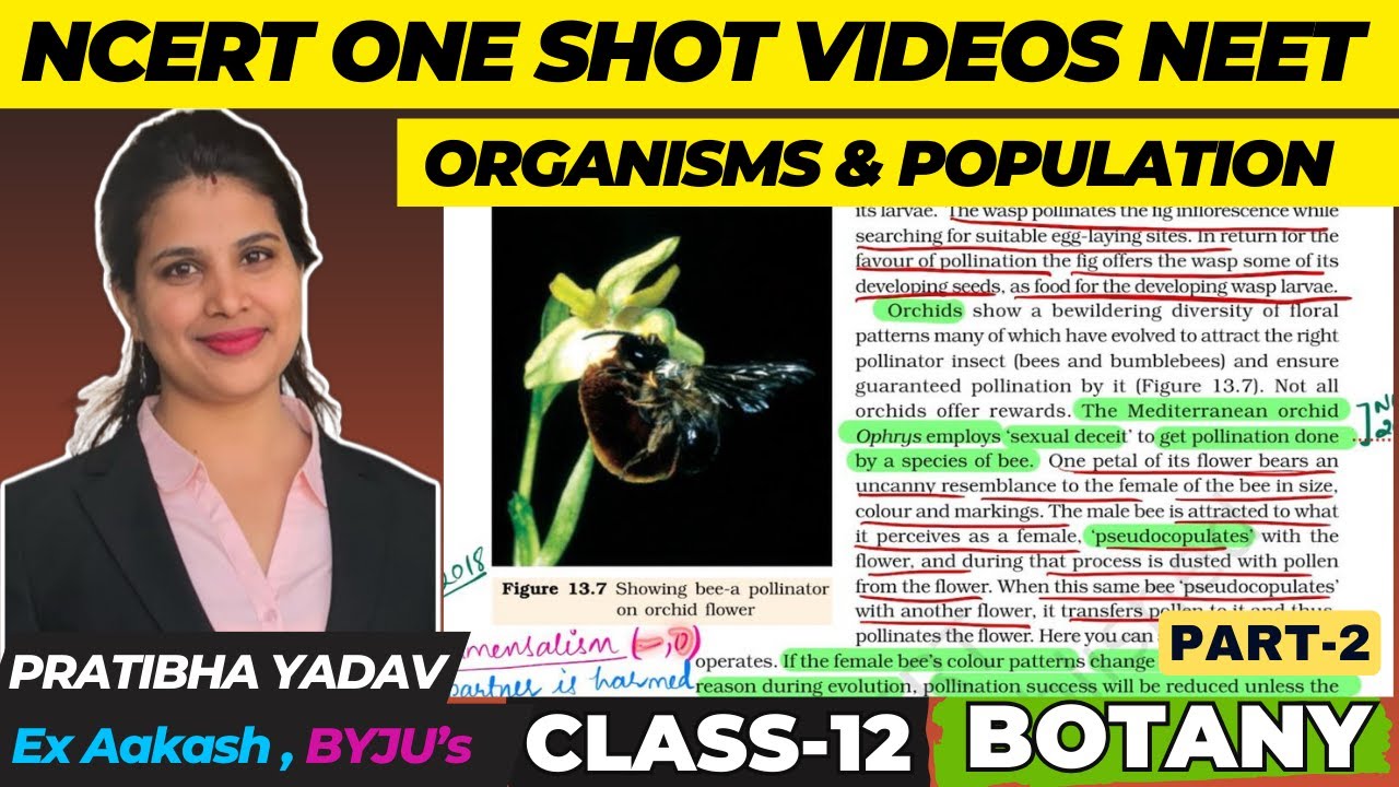 ORGANISMS AND POPULATION Class 12 NCERT IN ONE SHOT (Part 2) All Theory ...