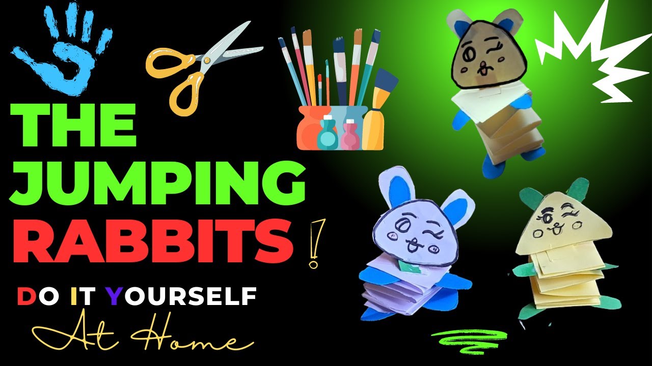 The JUMPING RABBITS || DIY || Easy and Funny || Can do at Your Home ...