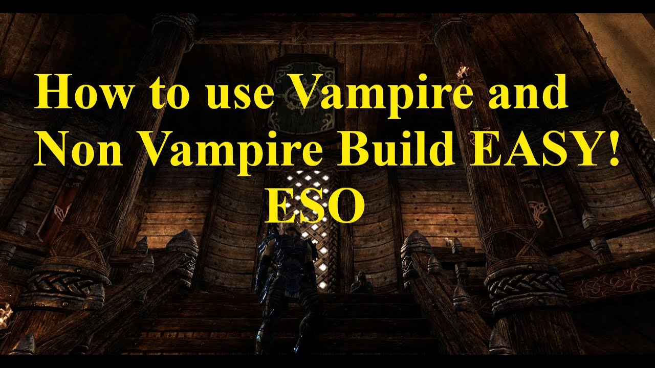 ESO How to Use Vampire and Non Vampire Builds with Armory Station - YouTube