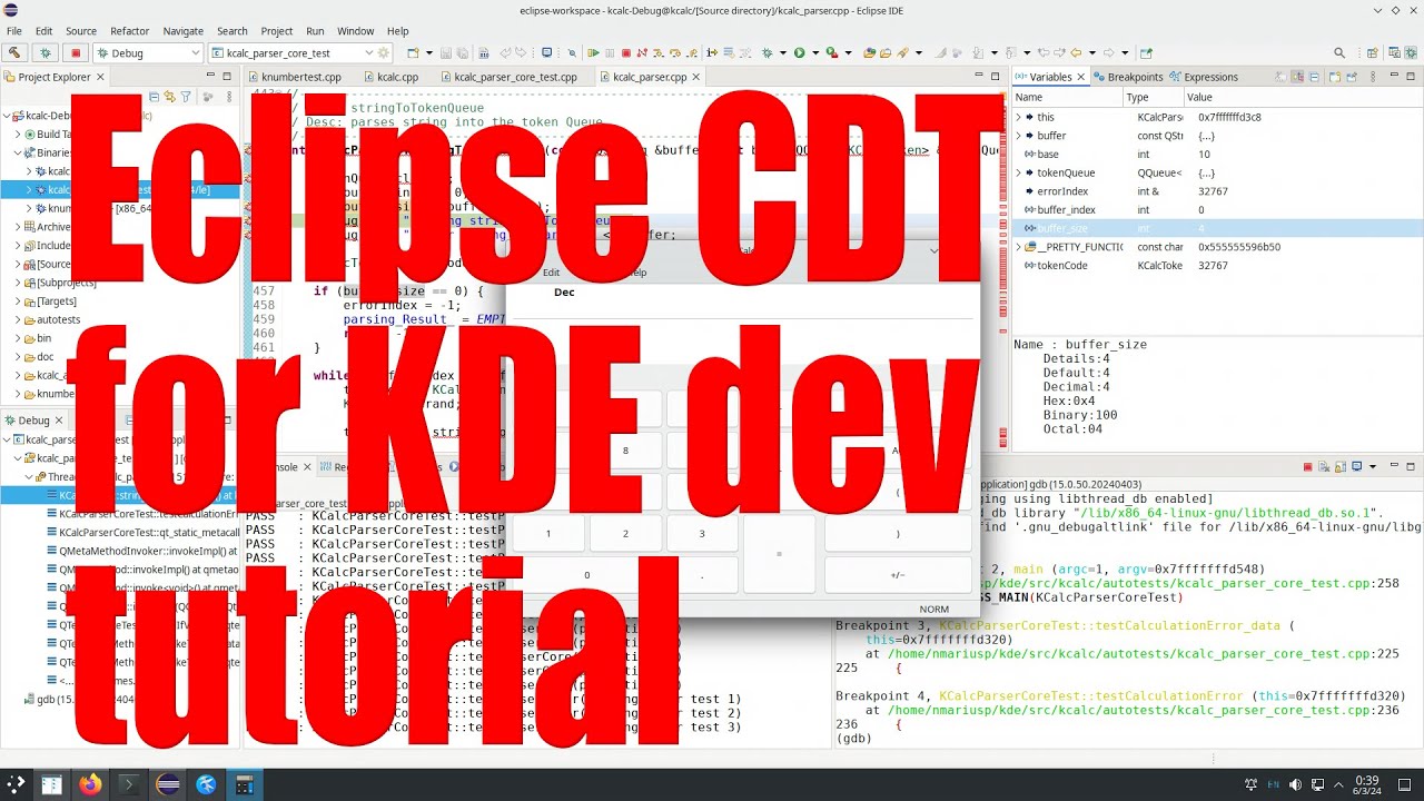 Eclipse CDT IDE for KDE development tutorial - June 2024 - 9554eef8 ...