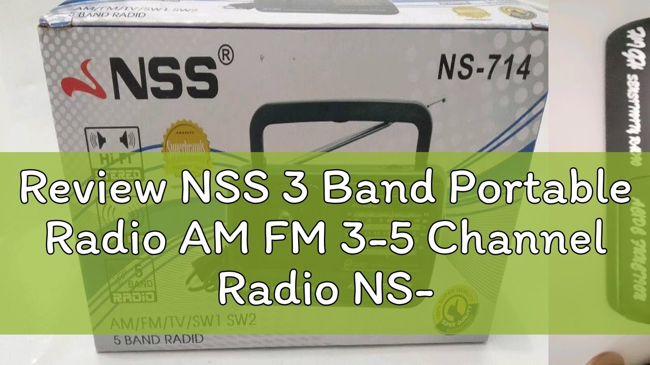 Review NSS 3 Band Portable Radio AM FM 3-5 Channel Radio NS-0084 with ...