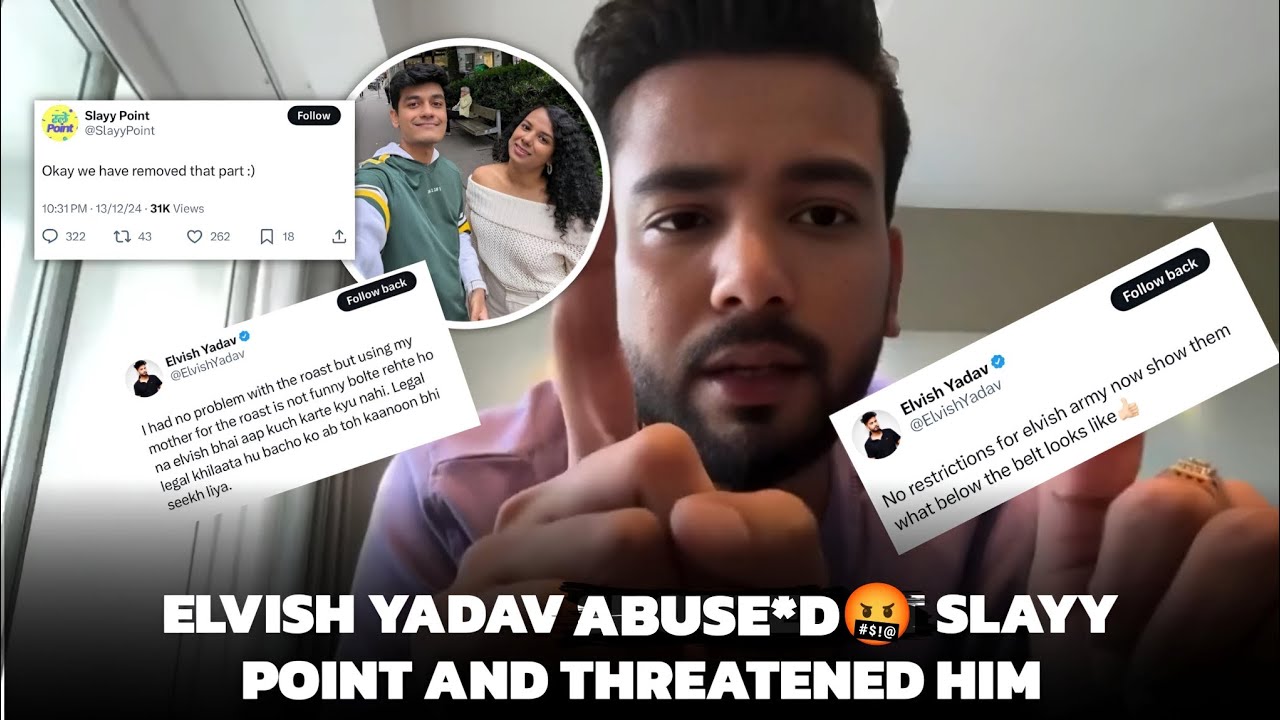Elvish Yadav and Slay Point over using his Mother's name in a Roast ...