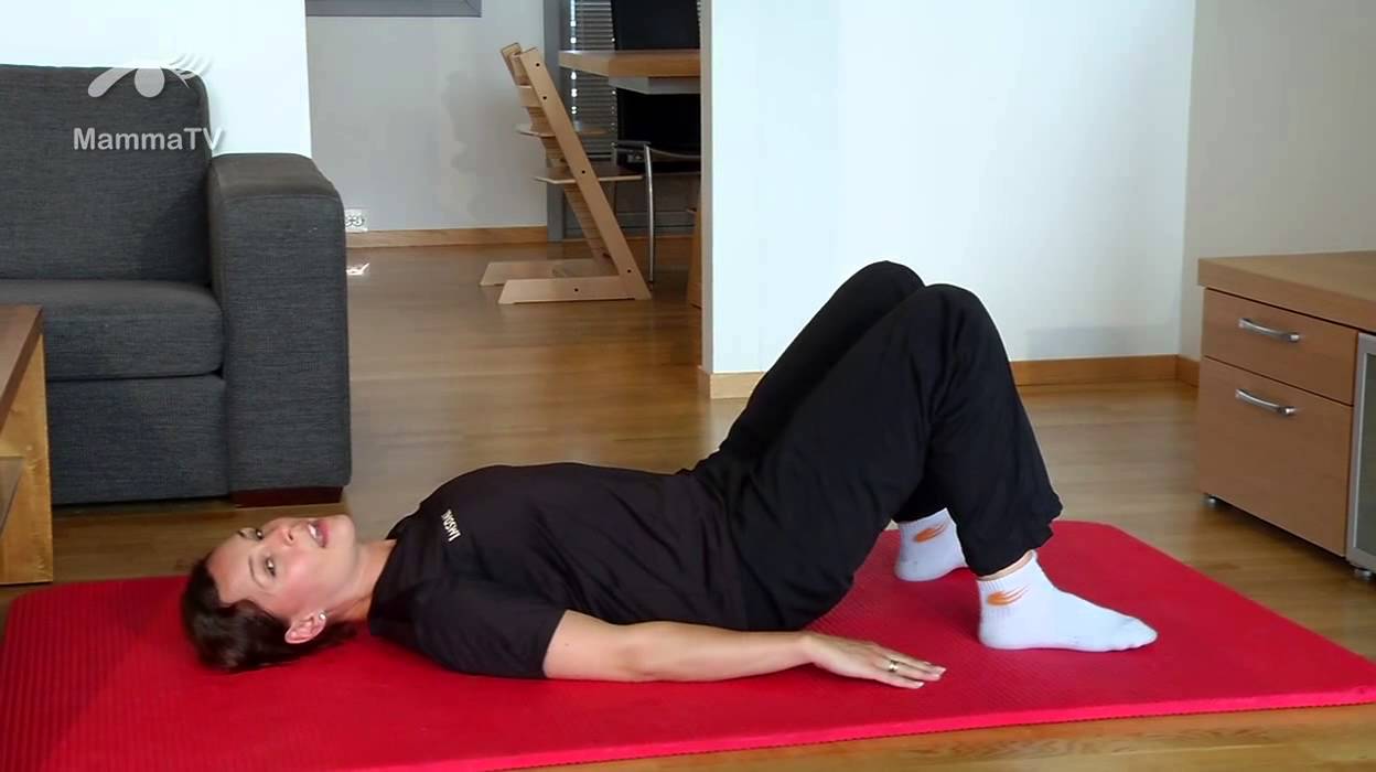 MammaTV - Babyverden - Trening med baby - Bekkenløft 9/10 - YouTube