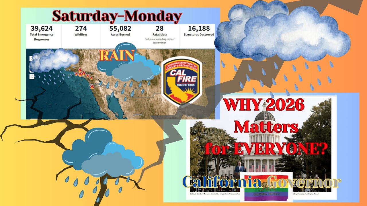 California Rains! No More Fires | Jan 25, 2025, Update - YouTube