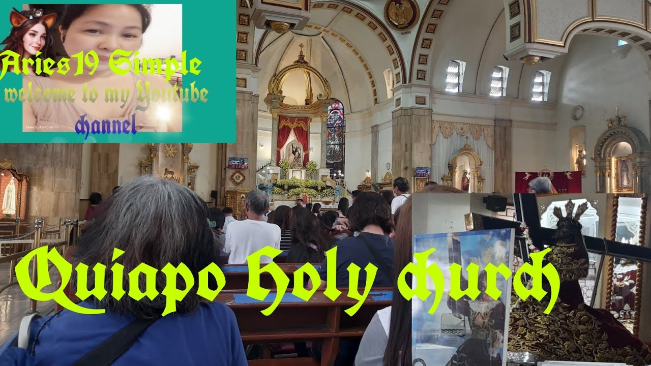 Holy Friday quiapo day tara magsimba tayo - YouTube