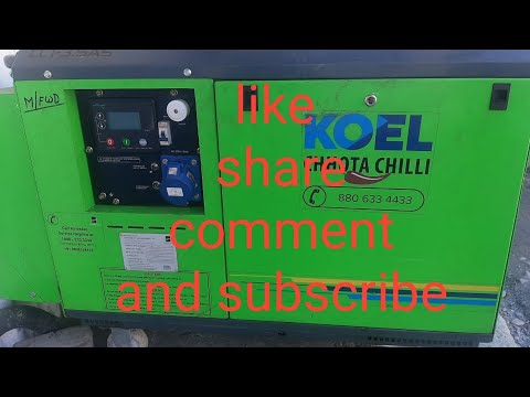 Koel chhota chilli 3.5 KV generator maintenance due alarm sating - YouTube