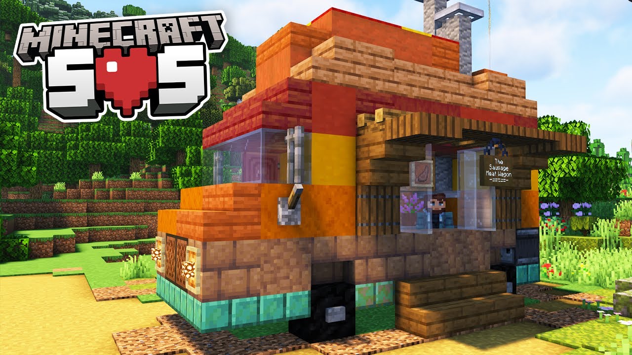 Building a Food Truck on Minecraft SOS!!! - YouTube