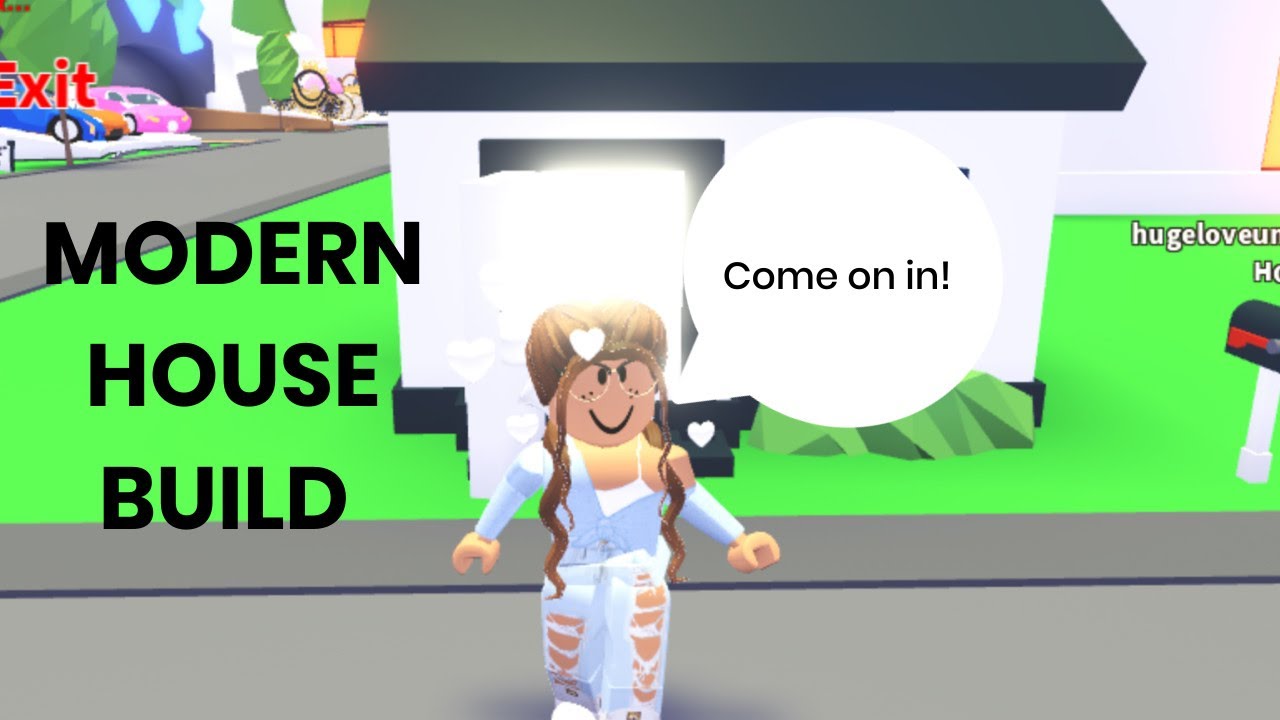 Modern House Build in Adopt Me - YouTube