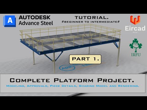 ADVANCE STEEL TUTORIAL_PART 1 - Platform Project. - YouTube