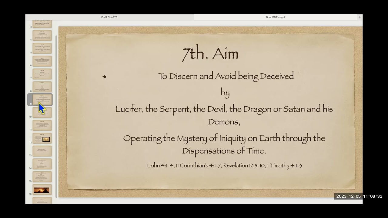 Tuesday December 5, 2023 The Sixth Aim Dr Henry Clifford Kinley - YouTube