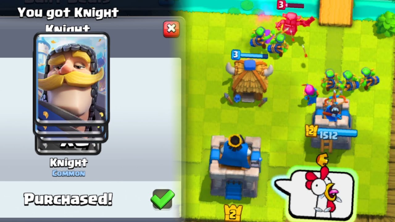 FREE EMOTE AND FREE KNIGHTS - Clash Royale (Android, iOS) Gameplay Part ...