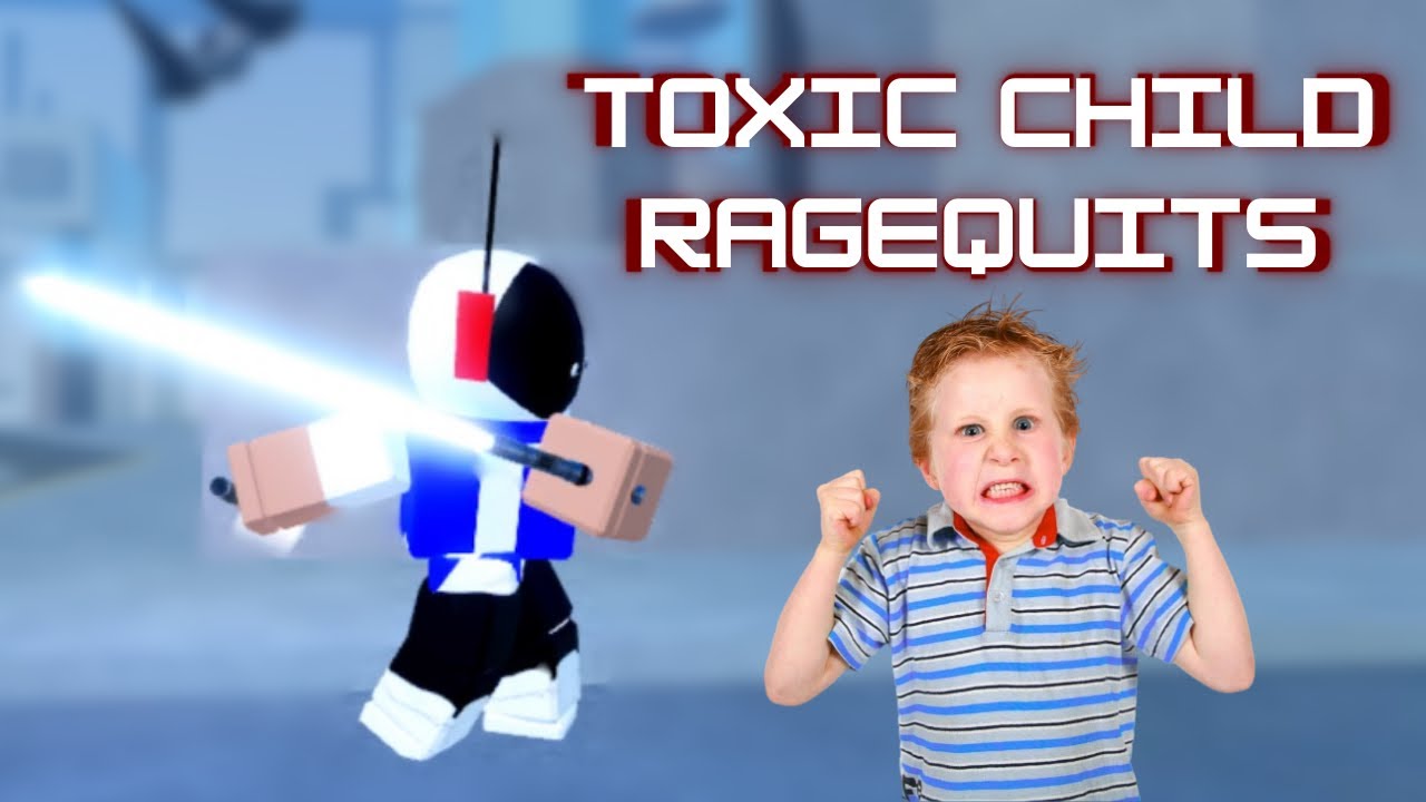 Toxic kid ragequits in Saber Showdown! - YouTube