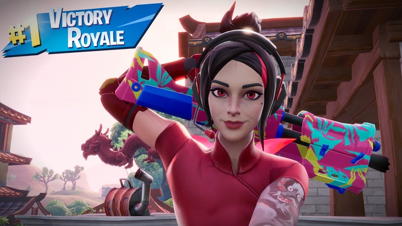 Victoria con la skin "DEMI" | Fortnite - YouTube